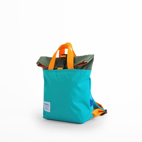 Jazper - Roll-top Backpack - Olive/Lake Green - Funny Workshop